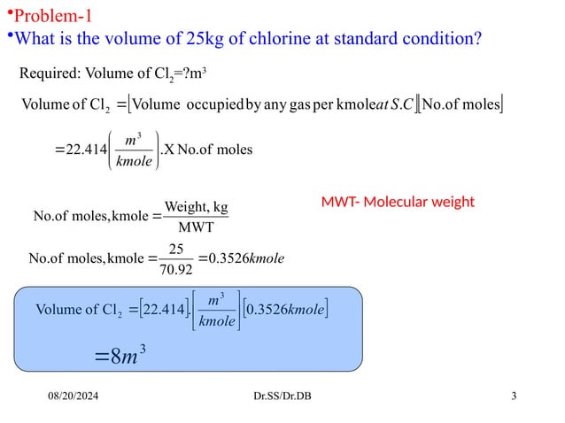 Chemical process calculation in petroleum engineering | PPTX