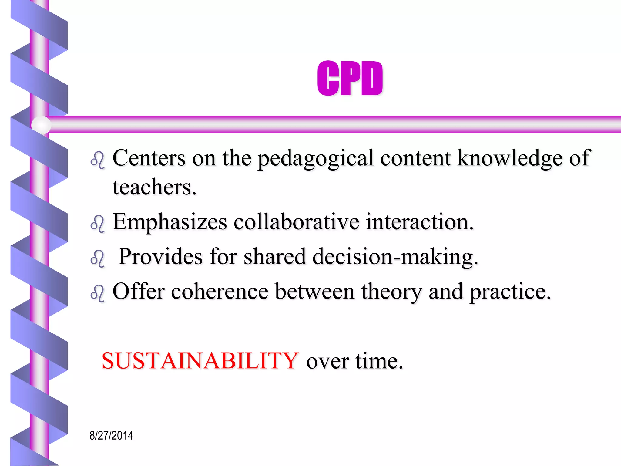 Continuous Professional Development (CPD) | PPTX