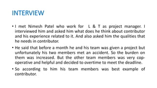 who is a contributor...? | PPTX | Resume Writing and Advice | Job Search