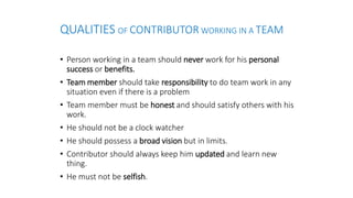 who is a contributor...? | PPTX