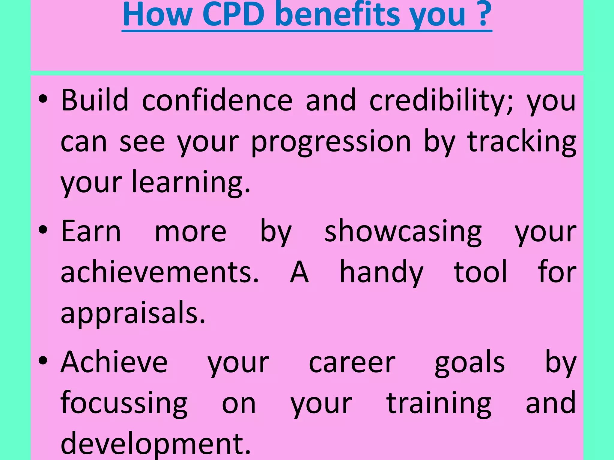 continuous professional development in nursing | PPTX