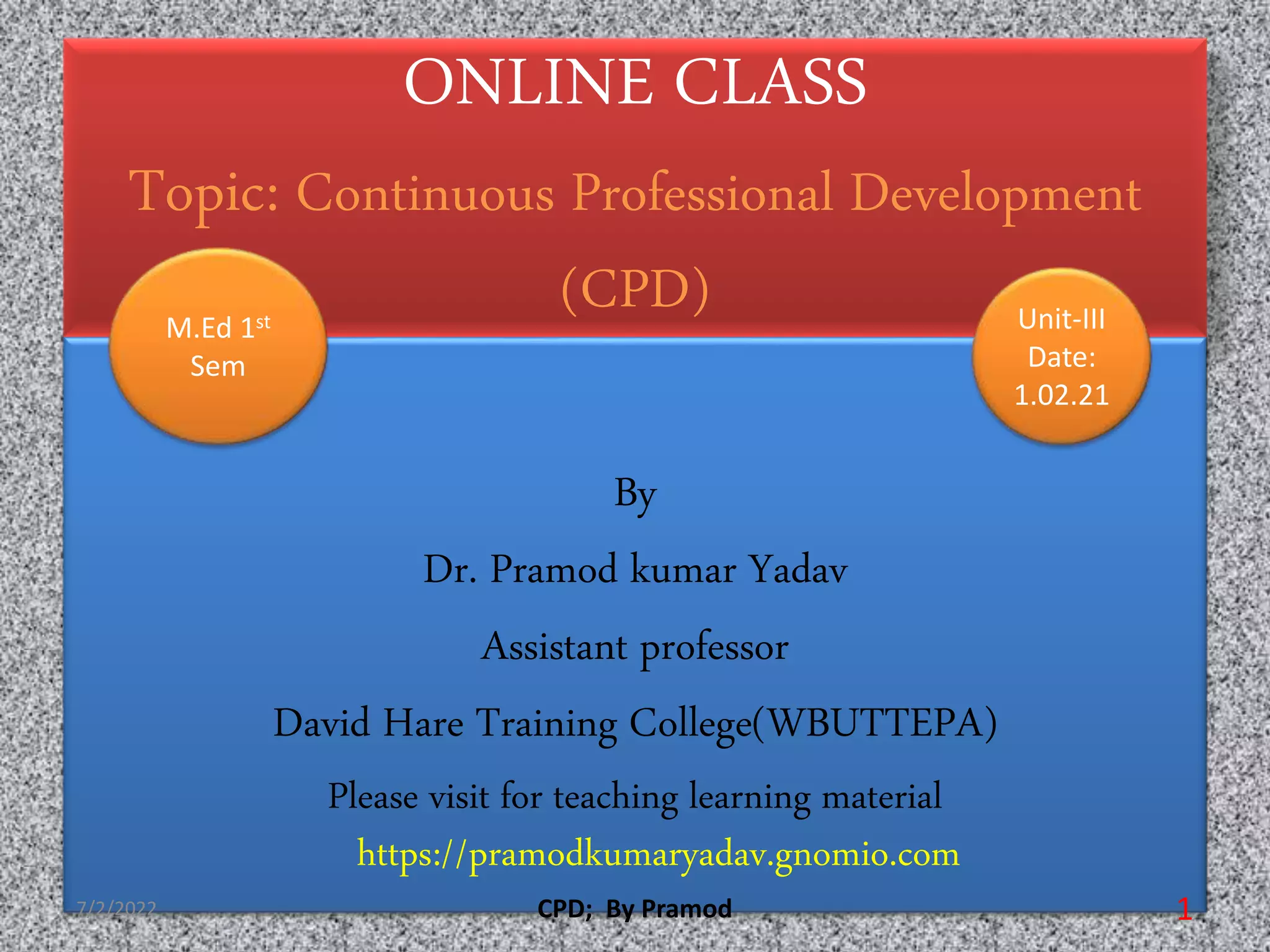 CONTINUOUS PROFESSIONAL DEVELOPMENTCPD.pptx