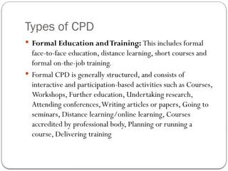 Continuous professional development (CPD) | PPTX