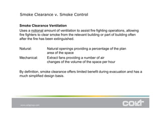 CPD Presentation: General Principles of Smoke Control | PDF
