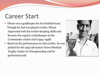 Cpd - ms dhoni | PPTX | Cricket | Sports