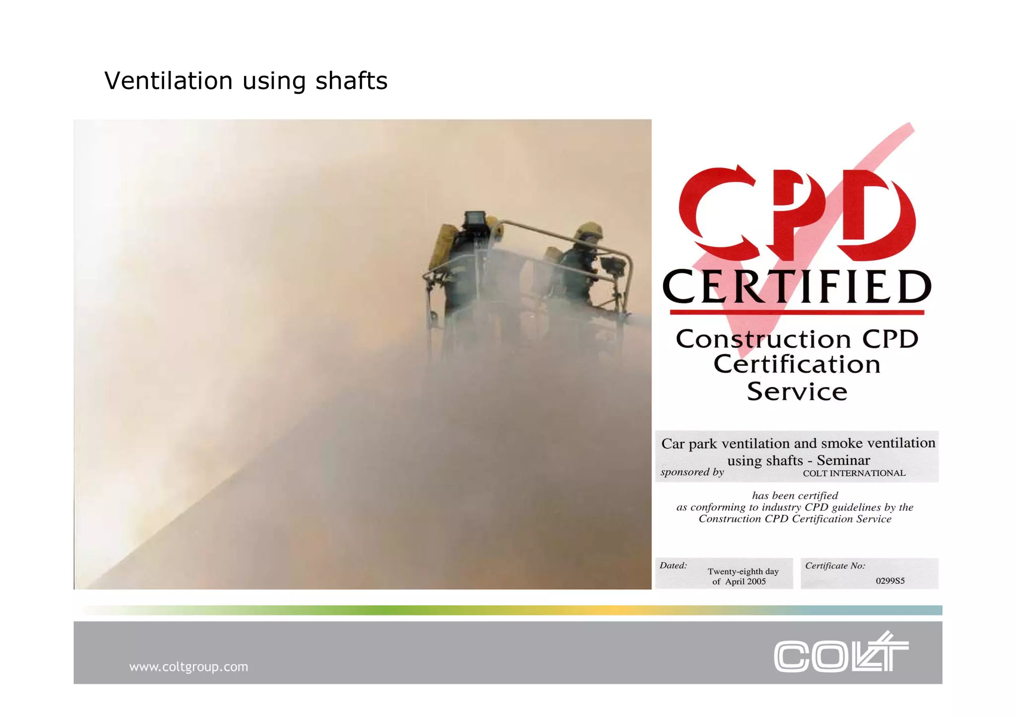 CPD Presentation: Smoke Ventilation using Shafts | PDF