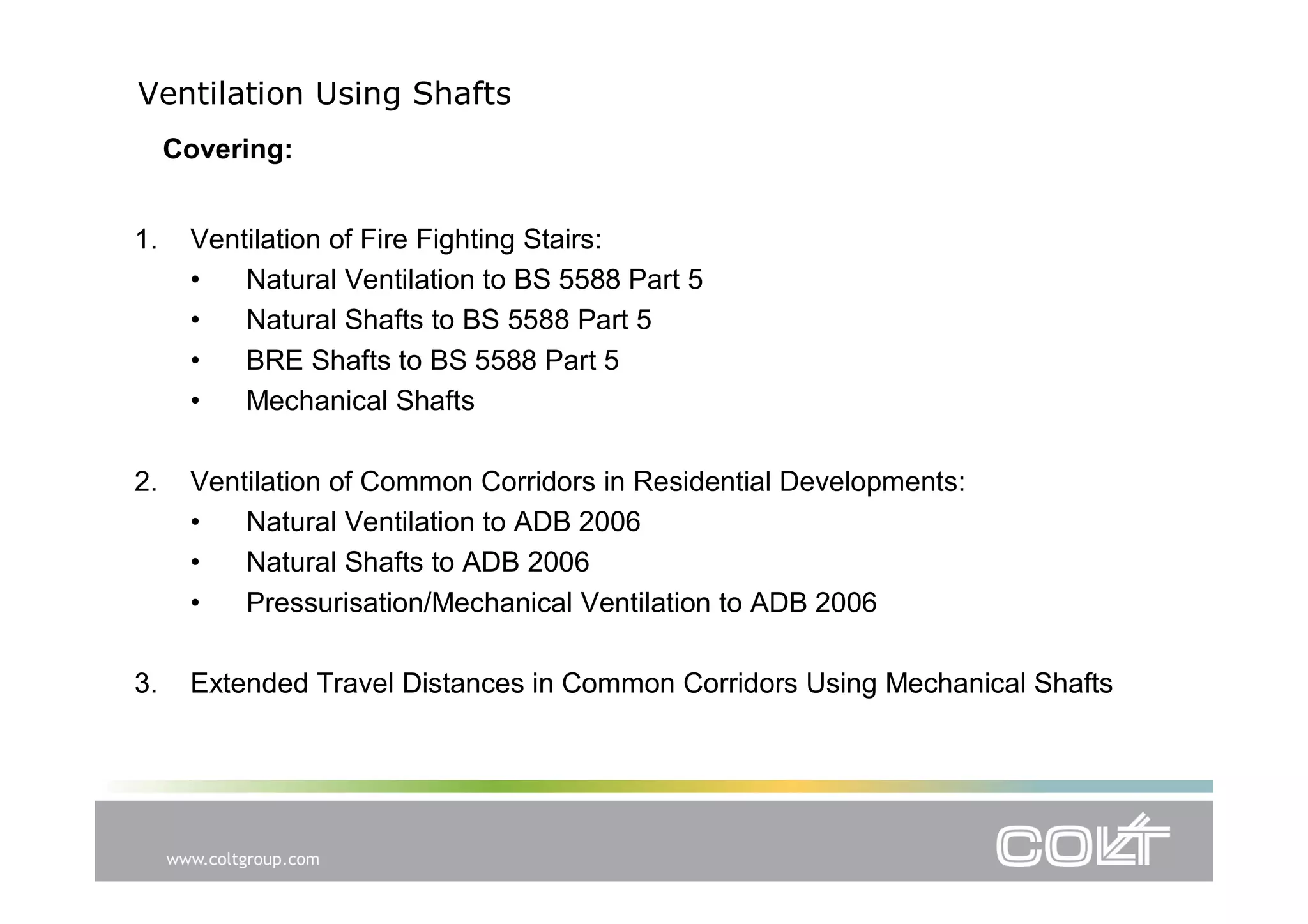 CPD Presentation: Smoke Ventilation using Shafts | PDF