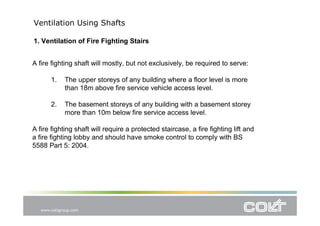 CPD Presentation: Smoke Ventilation using Shafts | PDF