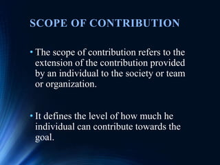 CPD-The Scope Of Contribution | PPT