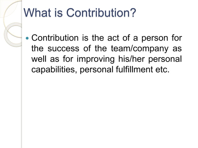 Cpd chapter-5 scope of contribution | PPT