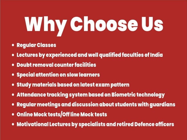 Cadets point defence academy | PPT