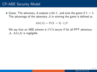 NCCU CPDA Lecture 12 Attribute Based Encryption | PDF | Programming Languages | Computing
