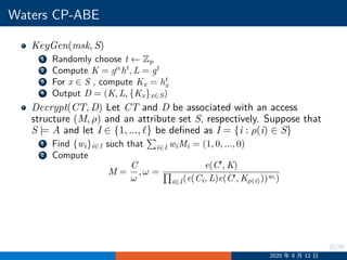 NCCU CPDA Lecture 12 Attribute Based Encryption | PDF | Programming Languages | Computing