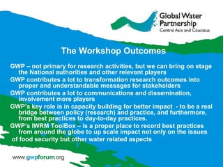 Workshop 3 report - CP meeting Day 1 | PPT