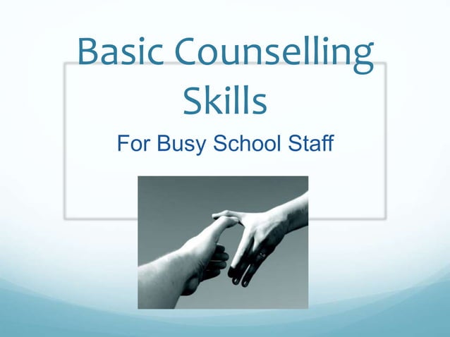 Cpd basic counselling skills | PPTX