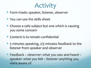 Cpd basic counselling skills | PPTX