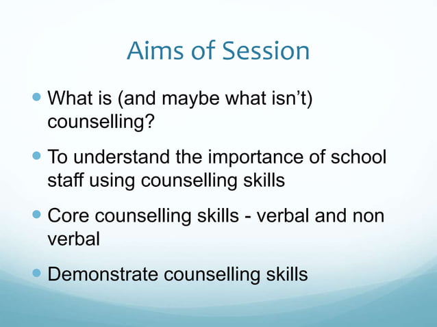 Cpd basic counselling skills | PPTX
