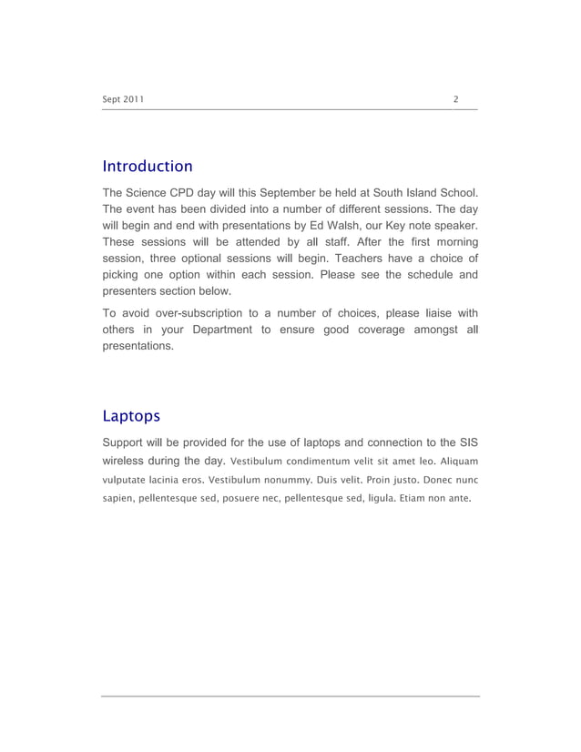 Secondary Science CPD Booklet 30 September 2011 | PDF