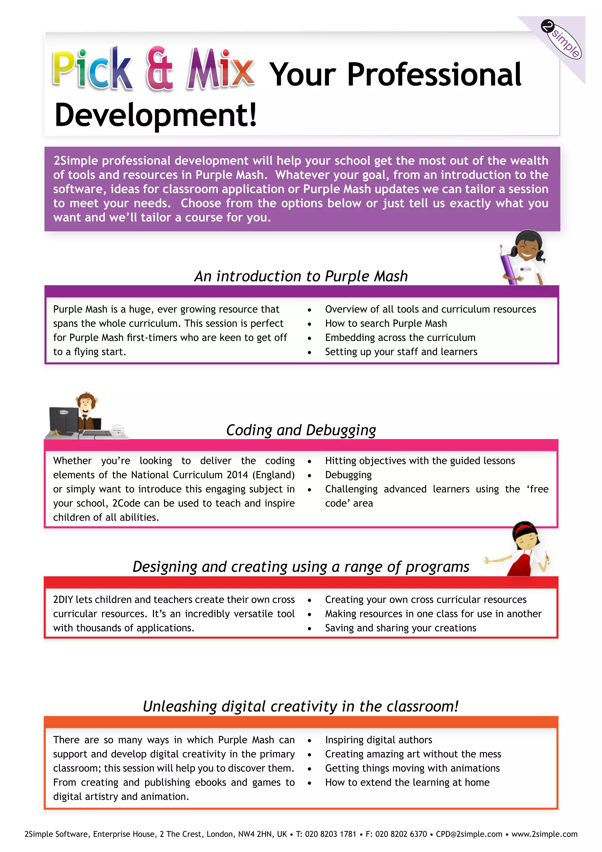 2Simple Purple Mash CPD Brochure | PDF