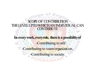 Cpd ch.5 Scope’s of Contribution | PPT