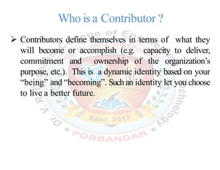 Cpd ch.5 Scope’s of Contribution | PPT