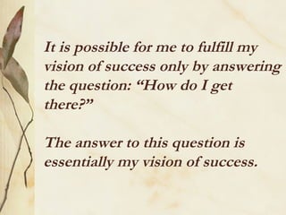 Cpd ch 3 vision of success | PPT