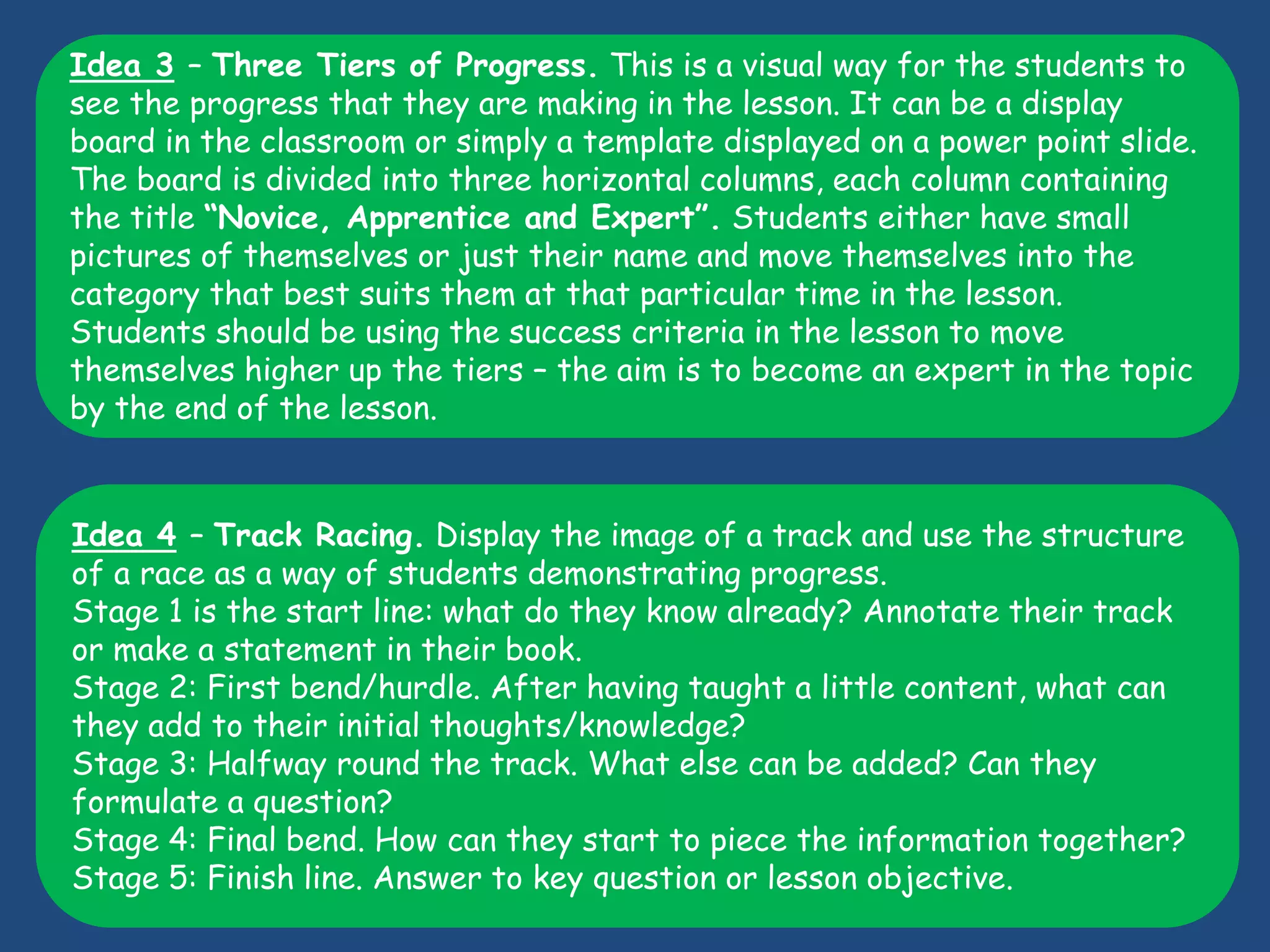 CPD on showing progress in lessons and over time | PPTX