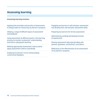 Cpd framework for_teachers | PDF