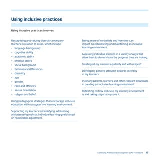 Cpd framework for_teachers | PDF