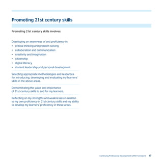 Cpd framework for_teachers | PDF