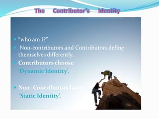 Contributer personality development | PPTX