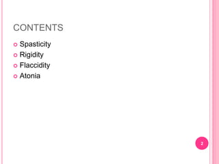 Cp(disorders of muscle tone) | PPT