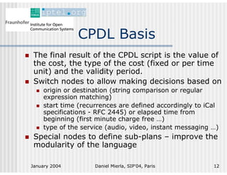 CPDL - Charging Plan Definition Language | PDF