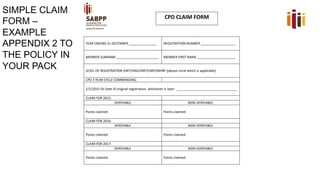 CPD launch presentation - Dr Penny Abbott | PPT