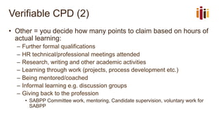 CPD launch presentation - Dr Penny Abbott | PPT