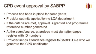 CPD launch presentation - Dr Penny Abbott | PPT