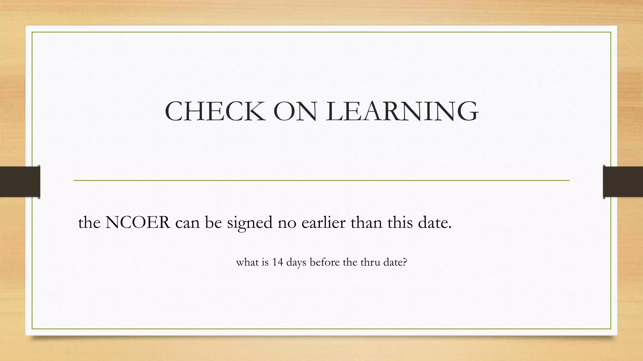 NCODP on NCOER | PDF
