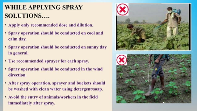 Safe handling, storage and application of pesticides | PPTX