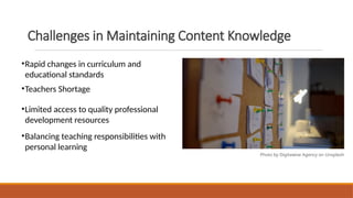 Subject Content Knowledge Subject Content Knowledge | PPT