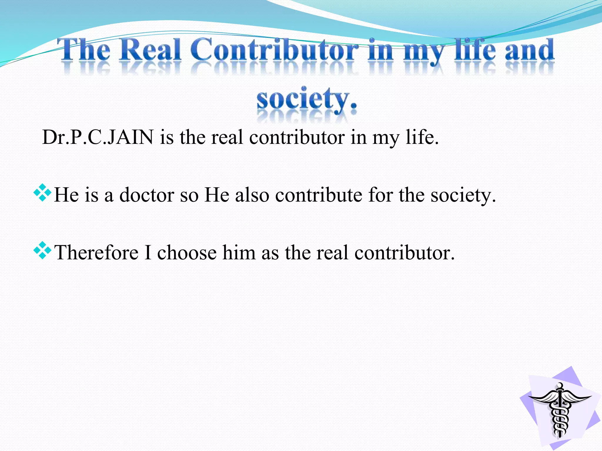 The real contributor........... | PPTX