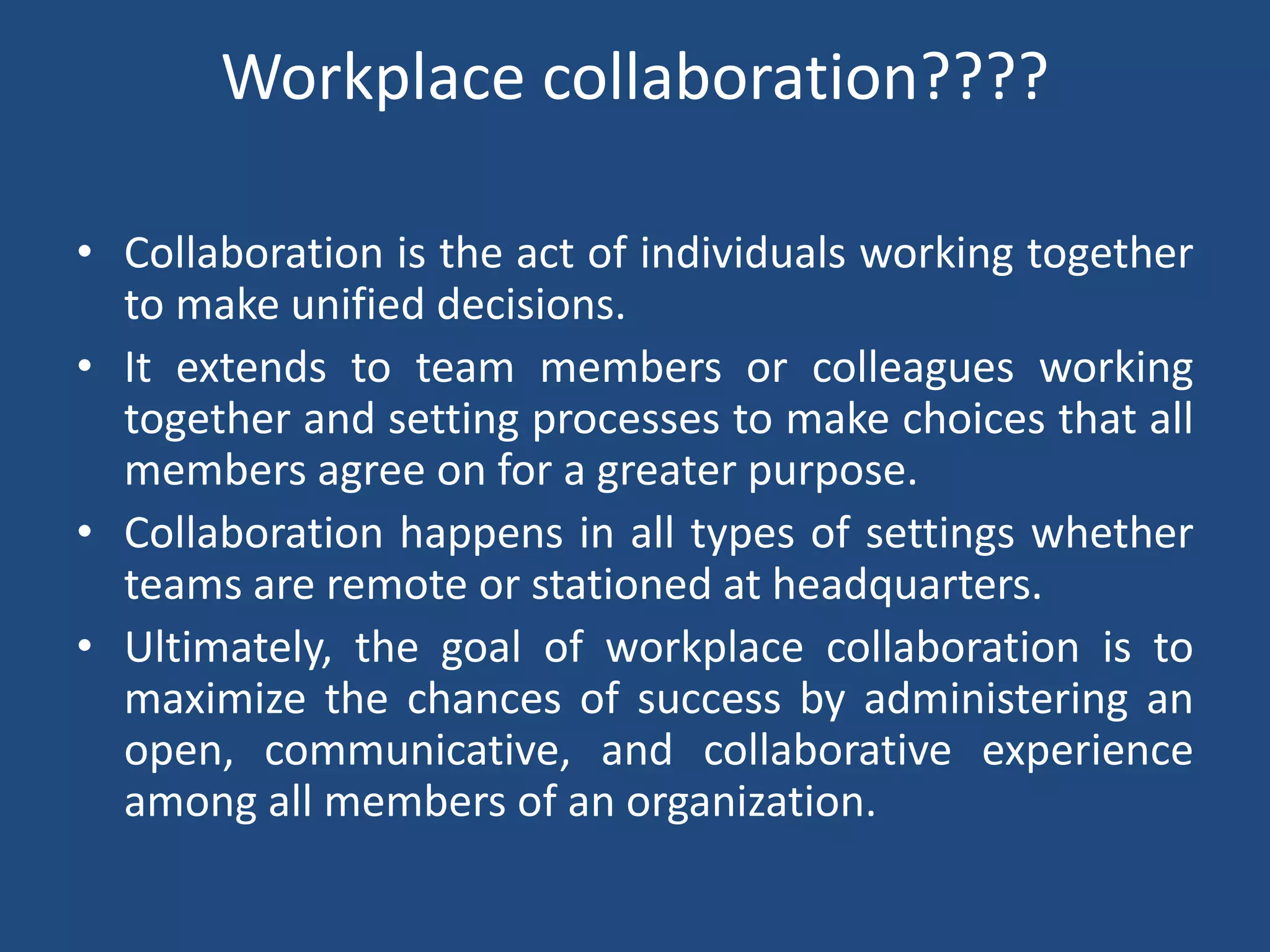 collaboration at work | PPTX