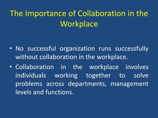 collaboration at work | PPTX