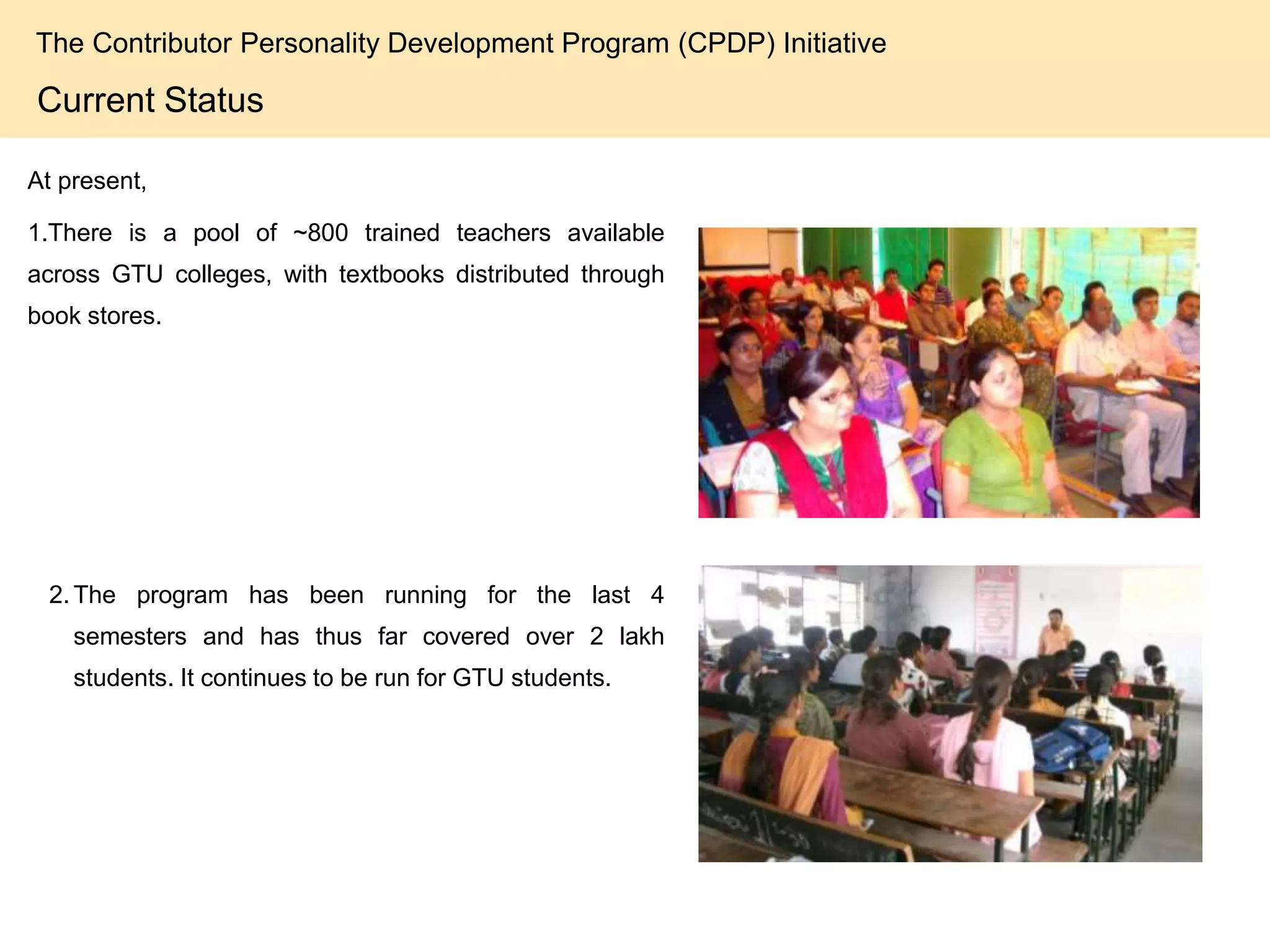 Contributor Personality Development Program | PPTX