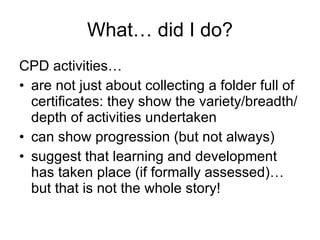 The new CPD scheme: will you be ready? | PPT