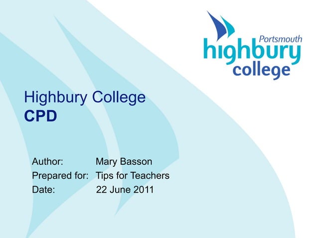 Cpd presentation | PPT | Education