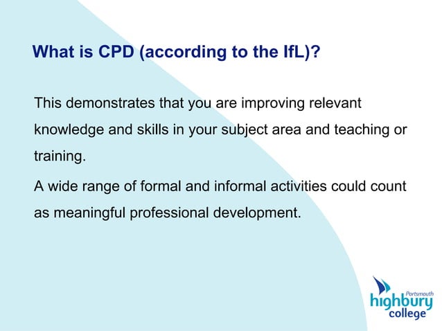 Cpd presentation | PPT | Education