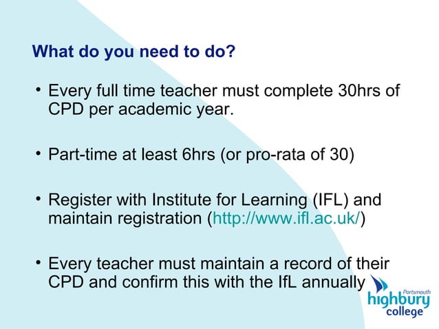 Cpd presentation | PPT | Education