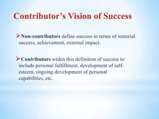 Contributers Identity | PPT