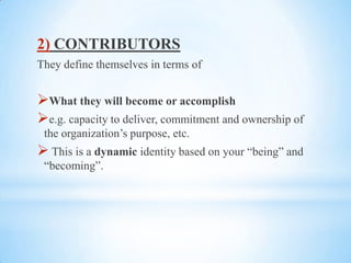 Contributers Identity | PPT