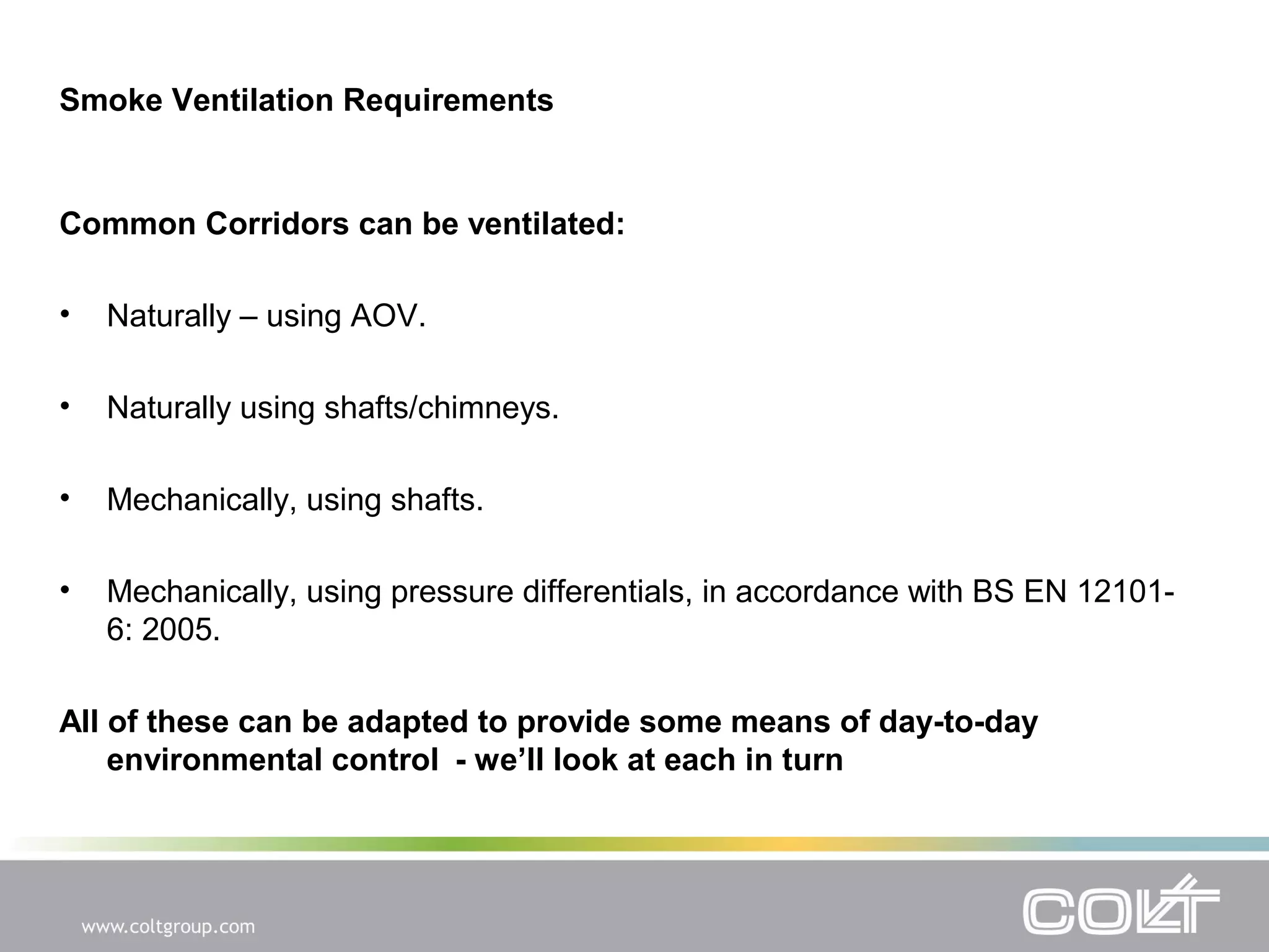 CPD Presentation - Smoke control and environmental ventilation in ...